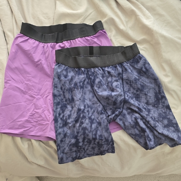 lululemon athletica | Underwear & Socks | Purple And Blue Boxer Shorts ...